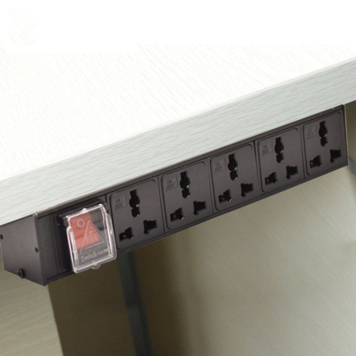 Desk power socket , Under Desk Power Strip Mountable, 5 Universal ...