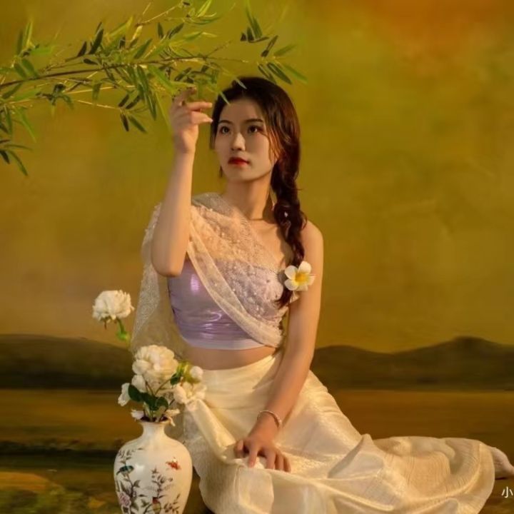 2023 New Women Dresses Thai Traditional Xishuangbanna Dai costume dance ...