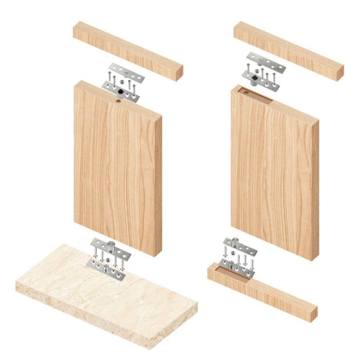 JACKSHOP37JA9 75mm-150mm Door Pivot Hinge Stainless Steel 360 Degree ...