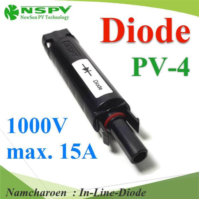 Solar ไดโอด PV-4 Diode สำหรับการต่อขนาน 1000V DCรุ่น In-Line-Diode ...