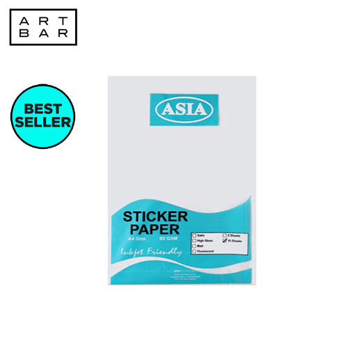 Asia Sticker Paper A4 80Gsm 10S Matte - Art Bar | Lazada PH