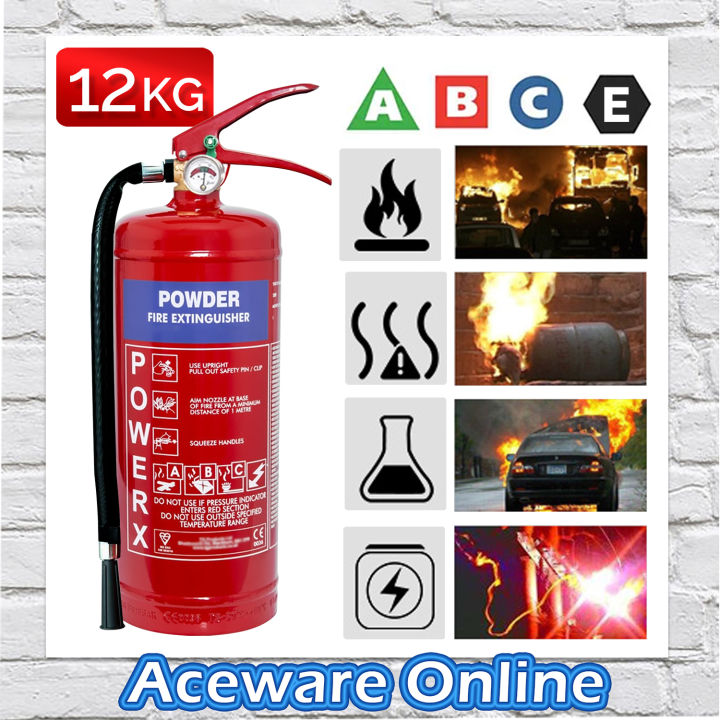 12KG ABC Powder Fire Extinguisher for Office Home Pemadam Api 61/ | Lazada