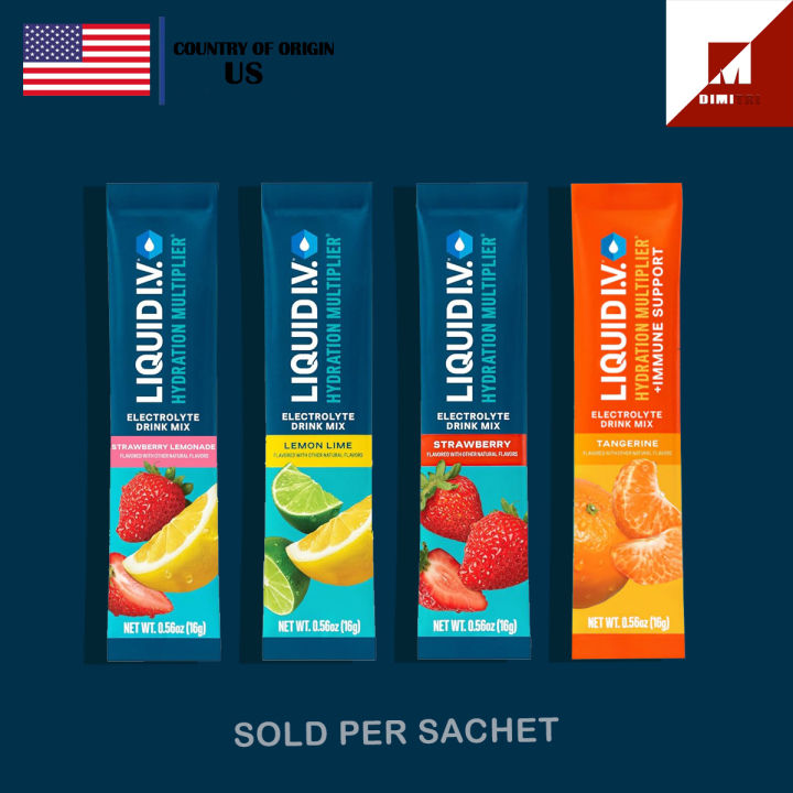 SOLD PER SACHET Liquid I.V. Hydration Multiplier, Hydration Powder ...