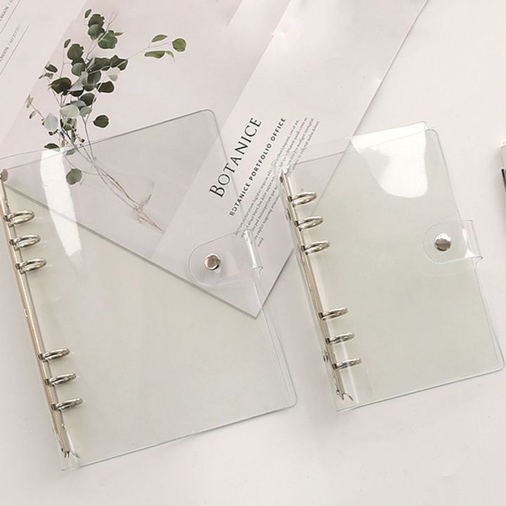 FANRI A5/A6 Clear Card Storage Binder File Folder Diary Spiral Student ...