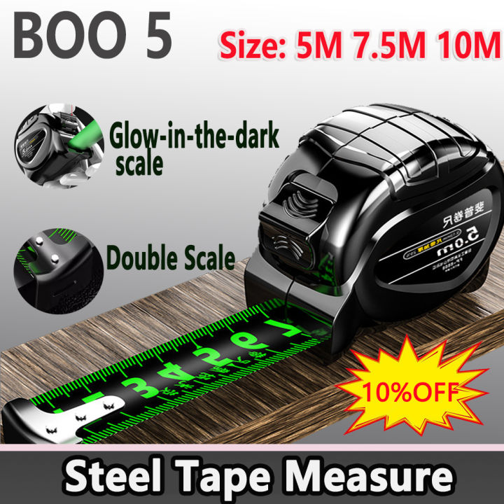 5M 7.5M 10M fluorescent steel tape measure industrial tape measure high ...