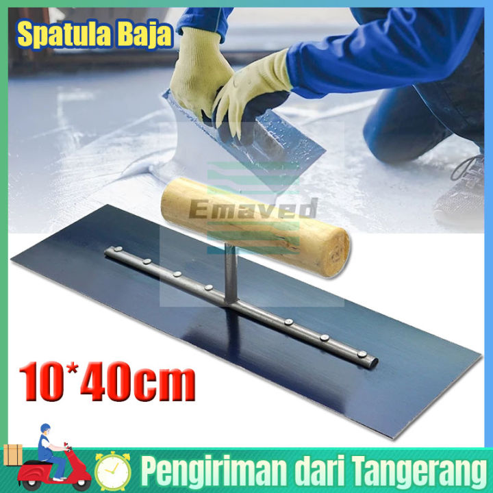 Raskam Besi Baja 40 Cm Roskam Reskam Plat Karbon Trowel Epoxy Alat ...