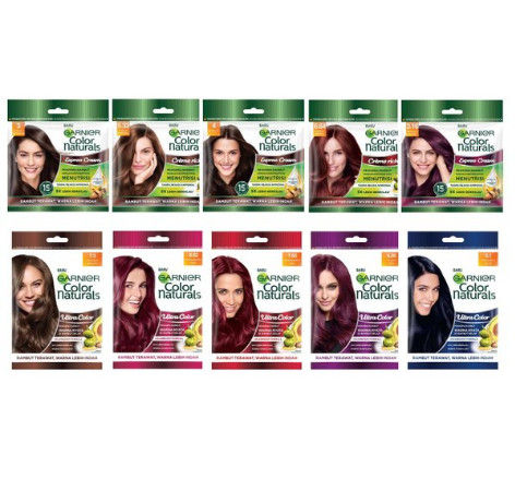 GARNIER COLOR NATURALSSACHET/ SEMIR RAMBUT GARNIER SACHET | Lazada ...