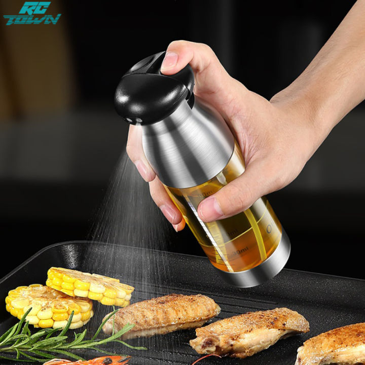 Kitchen Oil Spray Bottle 60 Degree Oil Sprayer With Clear Scale For ...