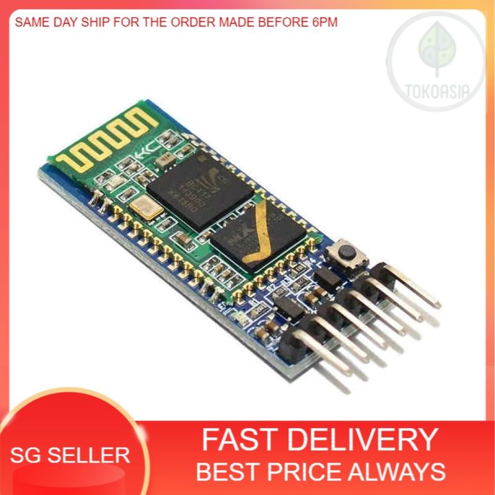 HC-05 Wireless Bluetooth RF Transceiver Master Slave Integrated Bluetooth Module 6 Pin BT ...