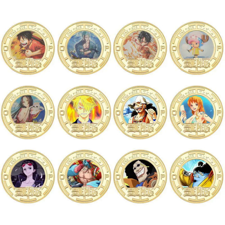 New Commemorative Coins Luffy Chopper Anime Coins Peripl Commemorative ...