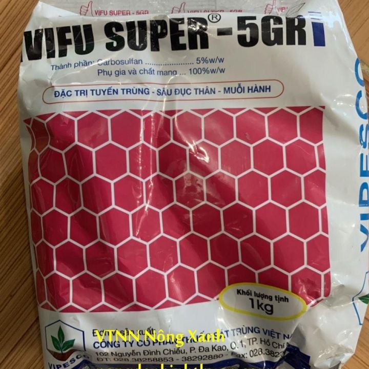 Thuốc trừ sâu Vifu Super 5GR chuyên trừ tuyến trùng Sâu đục thân Muỗi ...