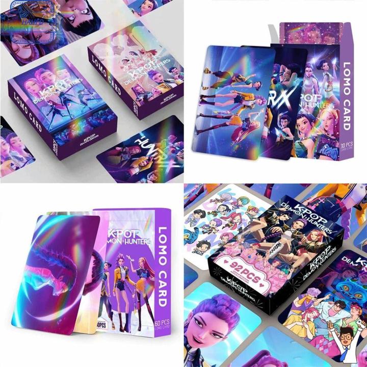 HAHFD Anime Kpop Demon Hunters Photocards Derpy Tiger Rumi Mira Zoey ...