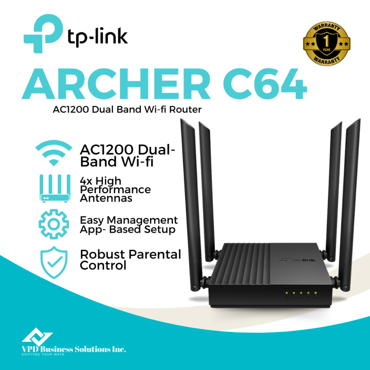 Archer C64 AC1200 Wireless MU-MIMO WiFi Router | TP-LINK | TP-LINK Wi ...