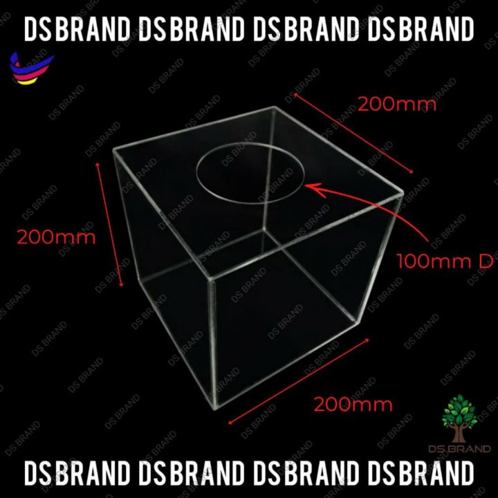 Transparent Lucky Draw Box/ Name card box / Suggestion box / Kotak Peti ...