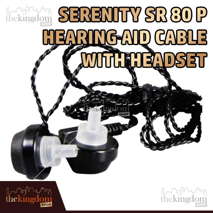 Serenity SR 80 P Hearing Aid Cable with Headset Alat Bantu Pendengaran SR80P SR 80P | Lazada ...