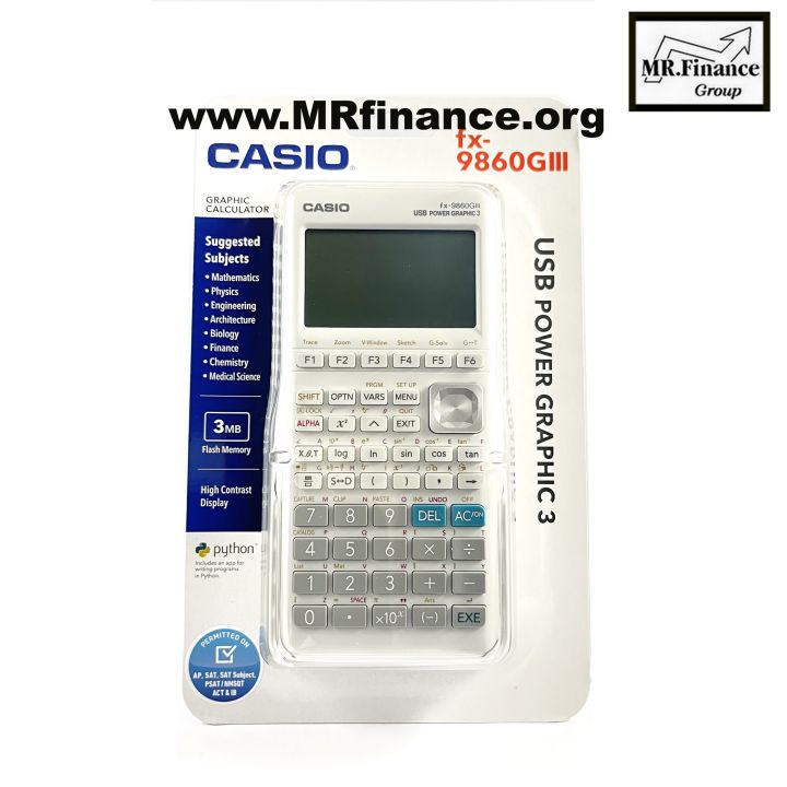 Casio fx-9860GIII เครื่องคิดเลขวาดกราฟคาสิโอ ของใหม่ ของแท้ | Lazada.co.th