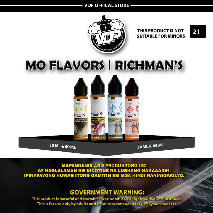 MO Flavor The Richman's 30 & 60 ML Vape Depot Philippines | Lazada PH