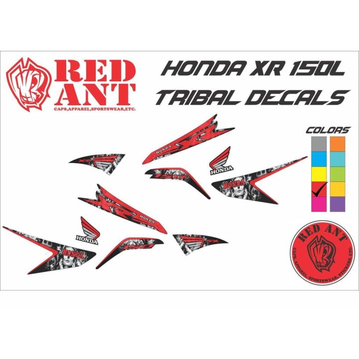 HONDA XR 150 STOCK GLOSSY DECALS | Lazada PH