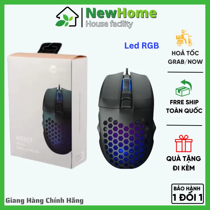 Chuột Gaming Lenovo Lecoo MS107 LED RGB Chuyên Chơi Game Máy Tính PC ...