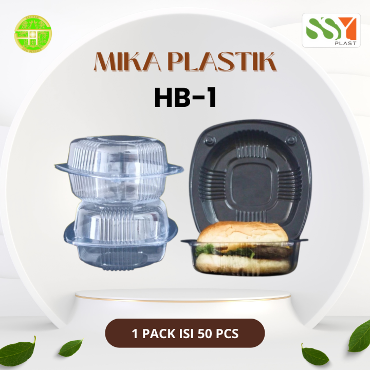 MIKA PLASTIK BENING ROTI BURGER HAMBURGER / MIKA BOLU (ISI 50) | Lazada ...