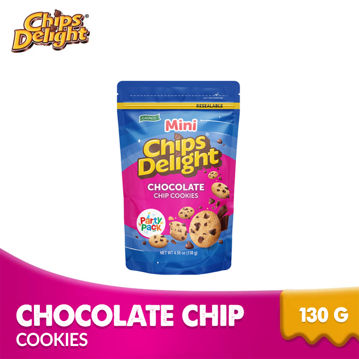 Chips Delight Mini Chocolate Chip Cookies Original 130g | Lazada PH