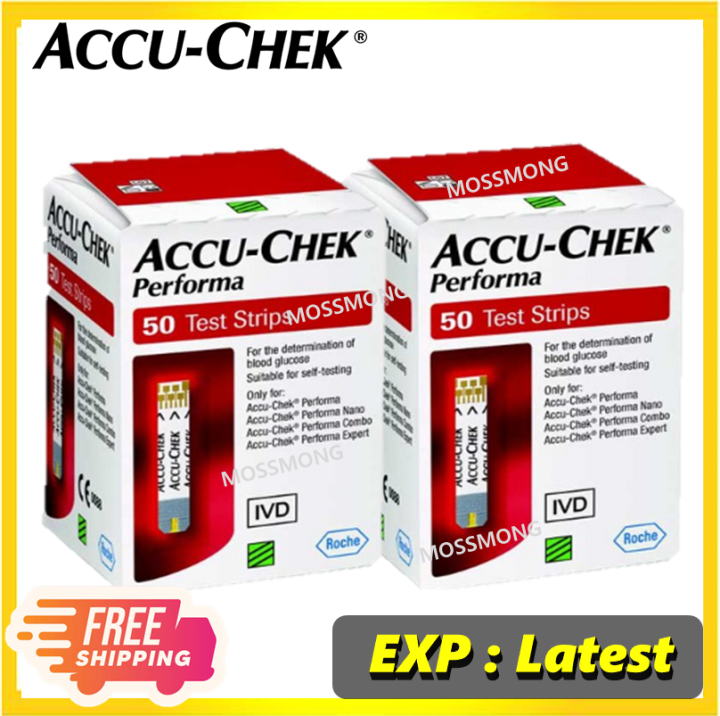 Accu chek Performa test strips 100's (EXP : Latest) | Lazada Singapore