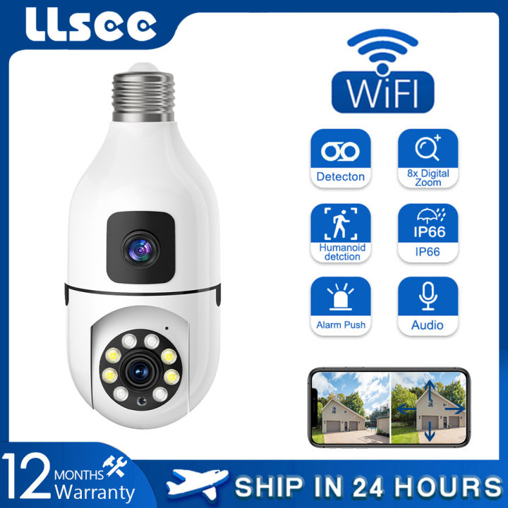 LLSEE/CCTV Camera WiFi Circuit Light Camera Bulb 8 x Optical Zoom/Wifi ...