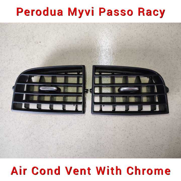 Perodua Myvi Passo Racy Aircond Vent Set ( Chrome ) / Ac Vent / Air ...