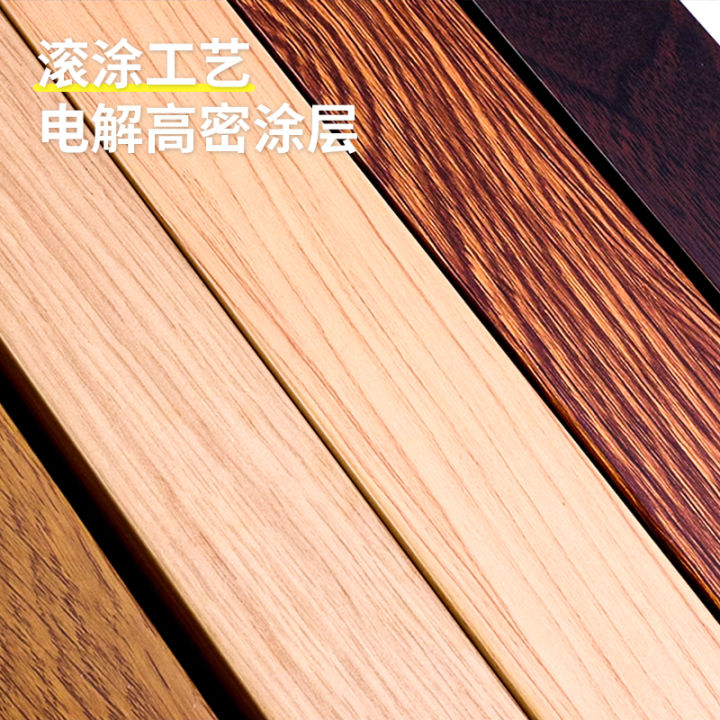 Aluminum square ceiling wood grain aluminum alloy square pipe profile ...