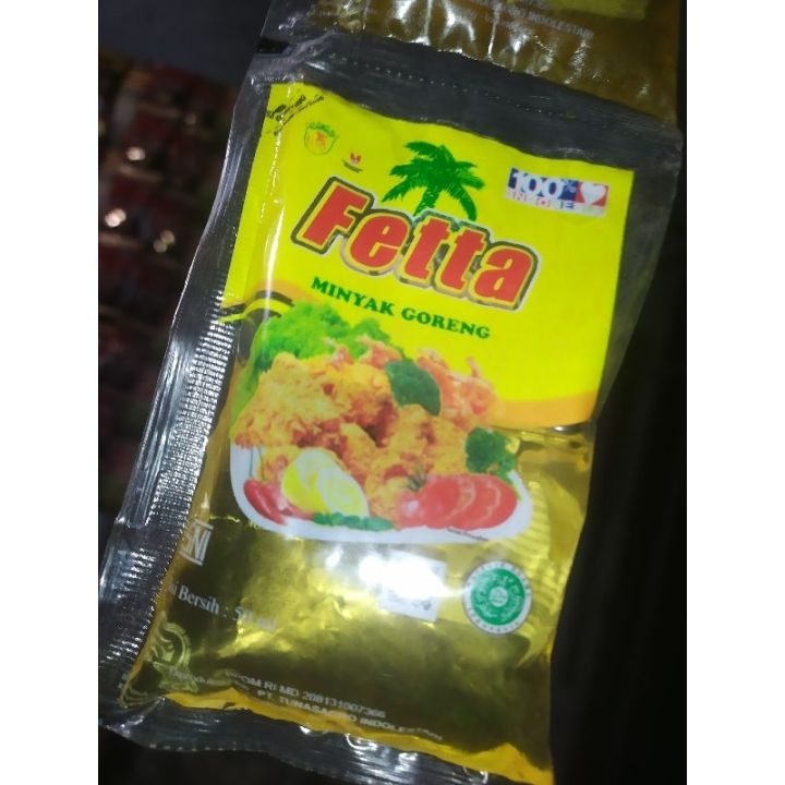 MINYAK GORENG RENCENG fetta PER RENCENG ISI 10 SACHET UKURAN 50ML ...