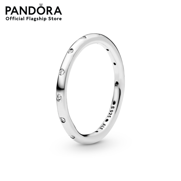 Pandora Silver ring with cubic zirconia เครื่องประดับ แหวน แหวนเงิน สี ...