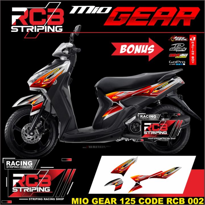 Striping Yamaha Mio Gear 125 Sticker List Body Motor Variasi Mio Gear ...