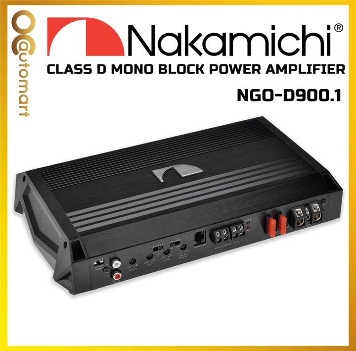 NAKAMICHI NGO-D900.1 Class D MonoBlock Power Amplifier Mono Amp ...
