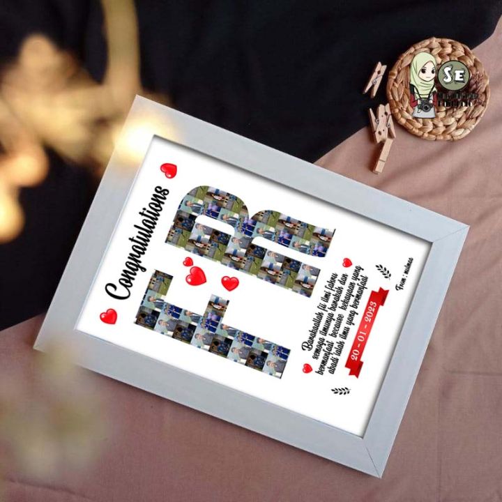 Gift Foto Angka / Kado Ulang Tahun / Kado Anniversary / Kado Wisuda ...