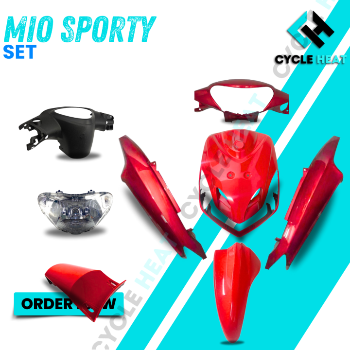 YAMAHA MIO SPORTY MOTORCYCLE ACCESSORIES BLACK/BLUE/RED FULL BODY ...