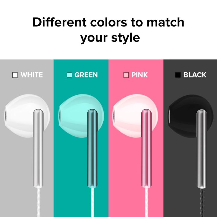 AIKAS U25 Super Bass HD Quality Sounds In-Ear Earphones with Built-in ...