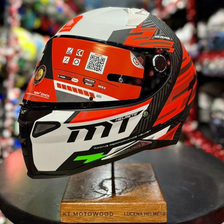 MT REVENGE 2 Full Face Single Visor Helmet w/ FREE EXTRA VISOR | Lazada PH