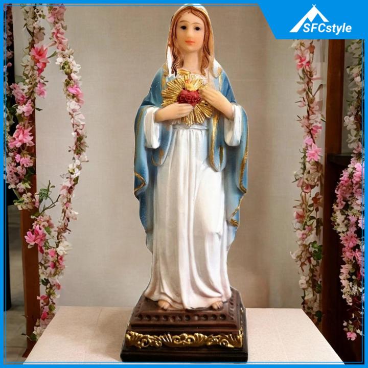 SFCstyle Mary Statue Religious Figure Religious Artwork Tabletop ...