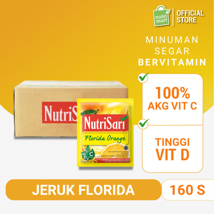 NutriSari Florida Orange 160 sachet - Minuman Buah Vitamin C & Vitamin ...