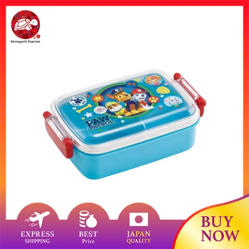 Skater RBF3ANAG-A Children's Antibacterial Lunch Box, Fluffy, 15.2 fl oz (450 ml), Paw Patrol ...