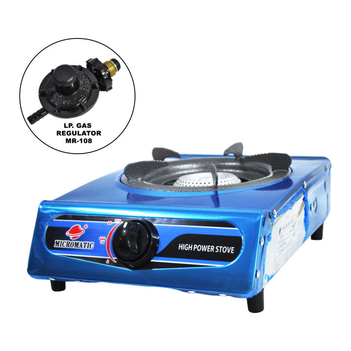 MICROMATIC Original Single Burner Gas Stove with Regulator MGS-212 ...