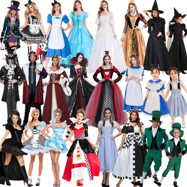 Halloween cosplay costume female adult Disney Alice in Wonderland White ...