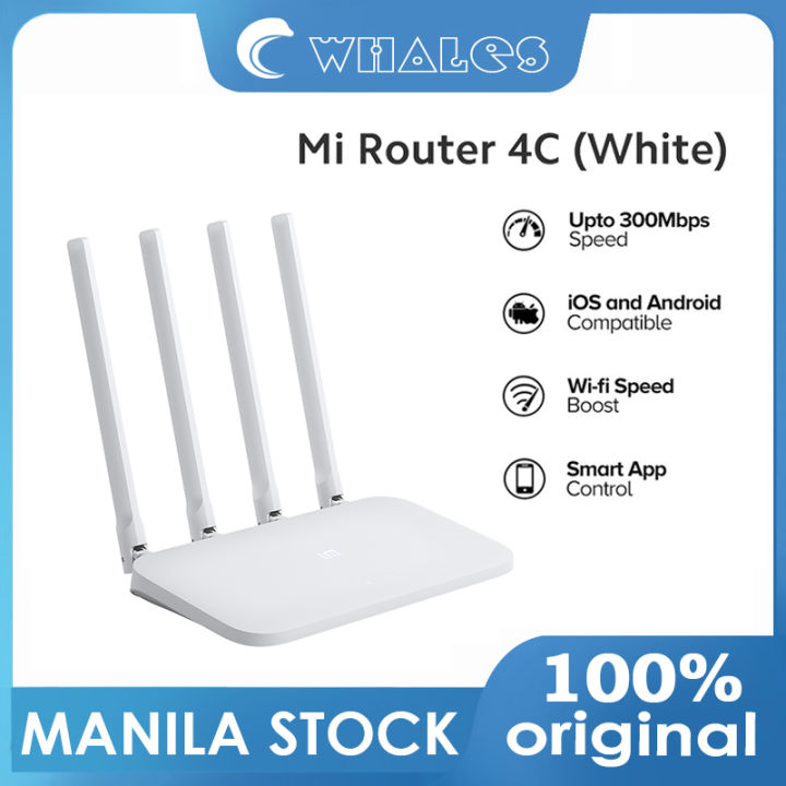 Xiaomi Mi Router 4C 300Mbps 2.4GHz Wireless Wifi Router Repeater 4 Antennas APP Control | Lazada PH