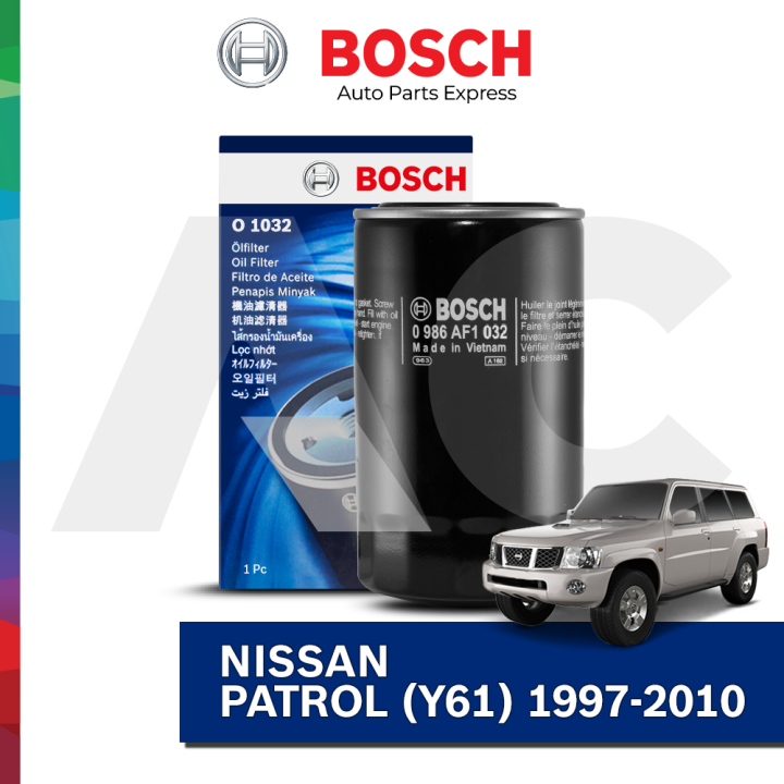 BOSCH OIL FILTER O1032 (C-204) FOR NISSAN PATROL (Y61) 1997-2010 ...