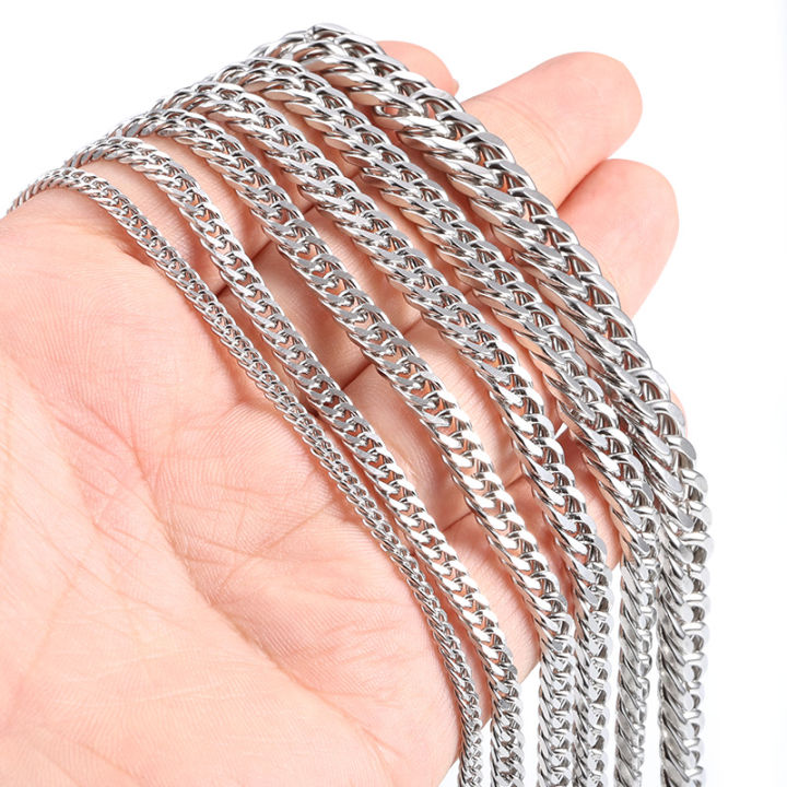 Stainless Steel Chain Jewelry Hip Hop Cuban Chain Necklace Male Cuban ...