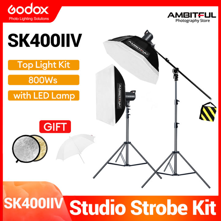 Godox 800Ws Top Light Kit 2x SK400IIV + BW60*90 + BW95 + Top Light ...
