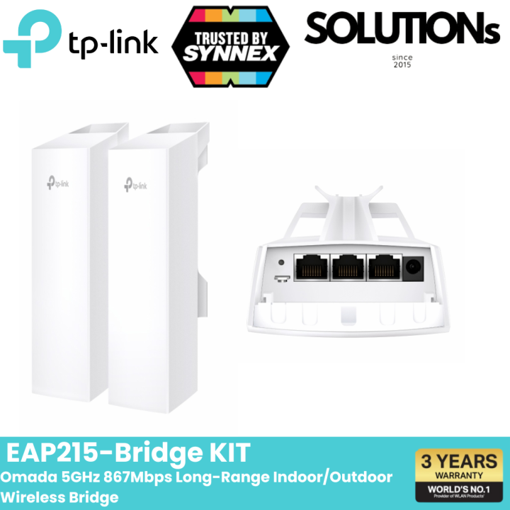 TP-Link EAP215-Bridge KIT V3 5GHz 867Mbps Long-range Indoor/Outdoor ...
