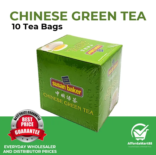10s Susan Baker Chinese Green Tea Bags Premium Quality (10 Tea Bags ...