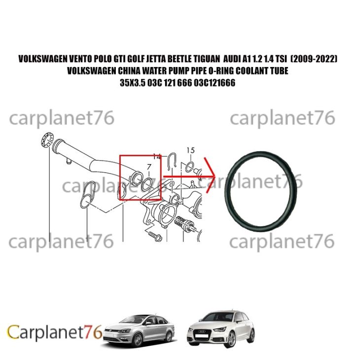 VOLKSWAGEN VENTO POLO GTI GOLF JETTA BEETLE TIGUAN AUDI A1 1.2 1.4 TSI ...