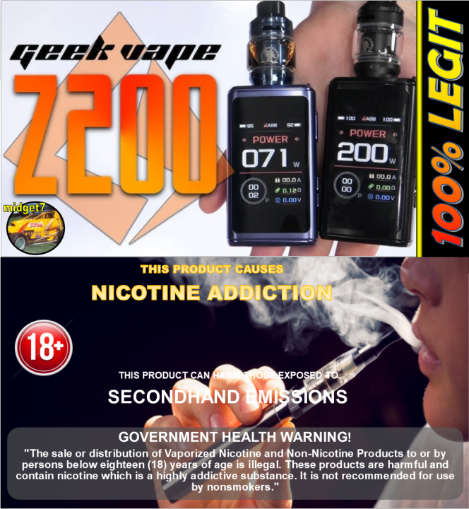 Geekvape Z200 (Zeus 200) Box Mod Kit | Lazada PH